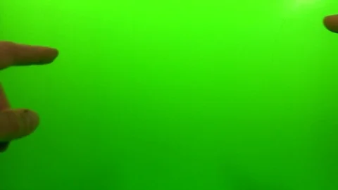 Hand gestures in front of green screen. ... | Stock Video | Pond5