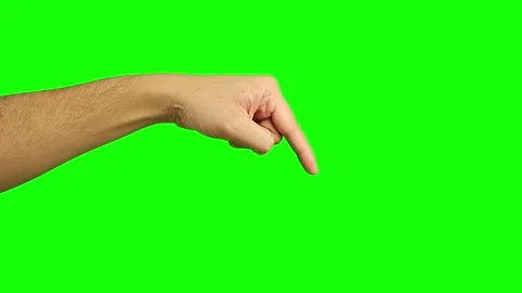 Hand on green screen background, green s... | Stock Video | Pond5