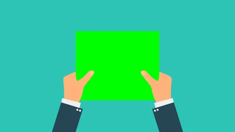 hand holding a list of paper animation.... | Stock Video | Pond5