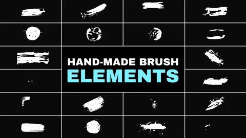 Hand Made Brush Elements for After Effects ~ After Effects #274867878