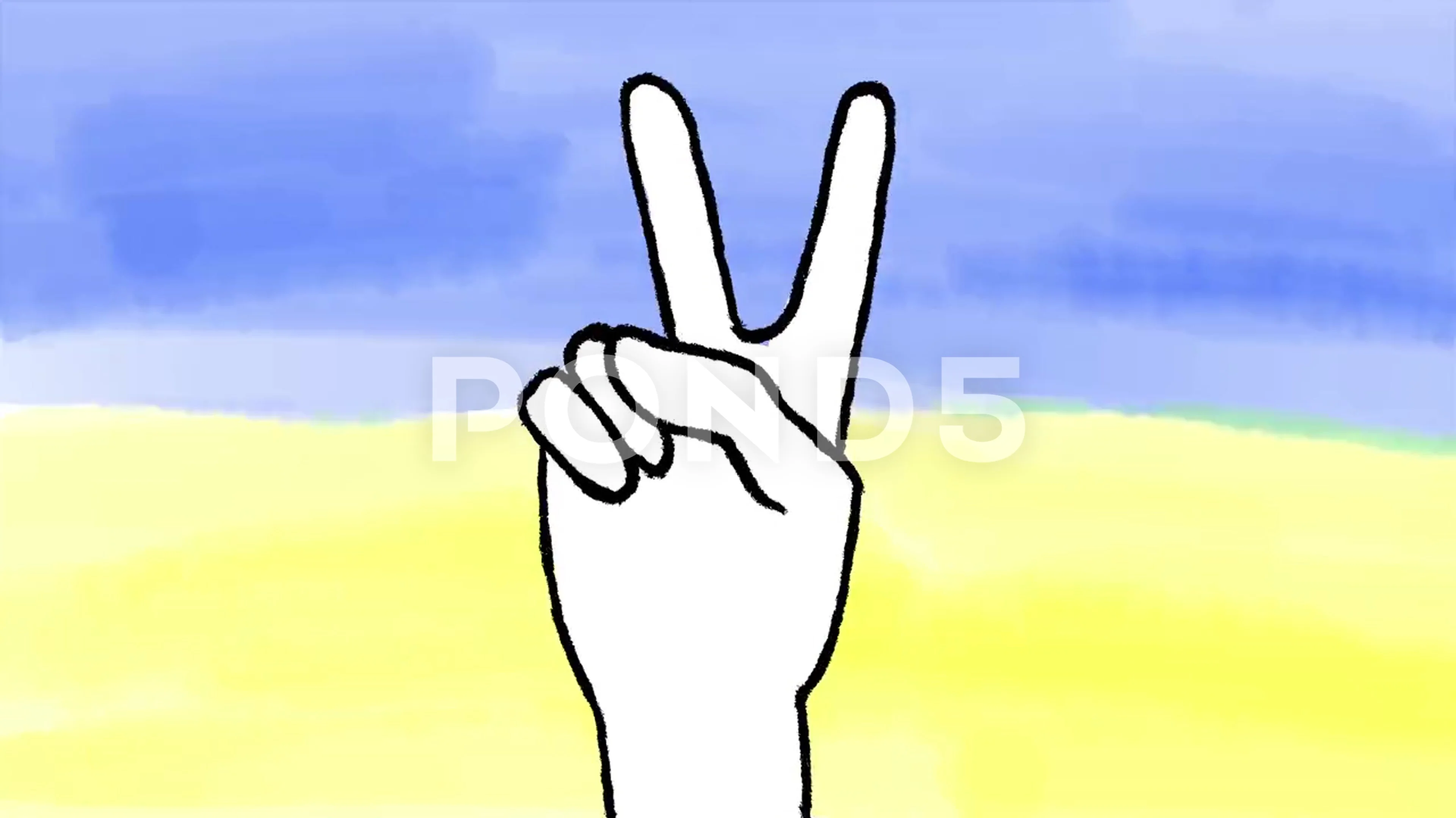 Hands Making Peace Sign