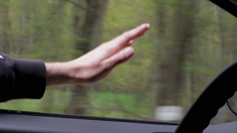 Hand Out Car Window Stock Footage ~ Royalty Free Stock Videos | Pond5