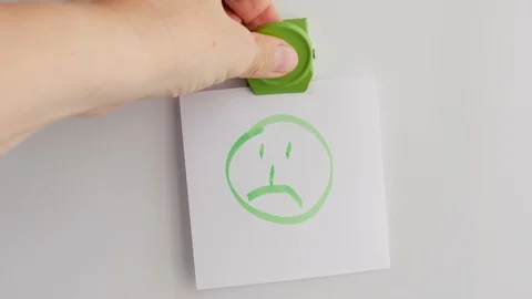 Sad Face Emoticon Stock Footage ~ Royalty Free Stock Videos | Pond5