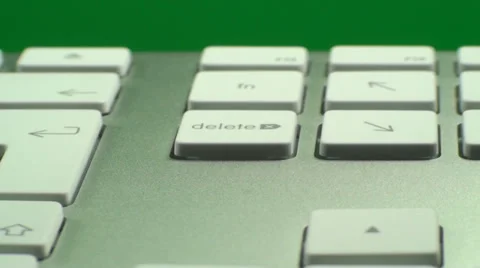 Hand Pressing The Delete Key On A Keyboa... | Stock Video | Pond5