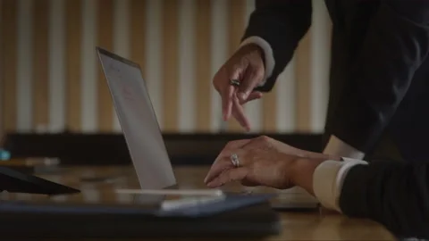 Hand of Professional Male Gestures at Co... | Stock Video | Pond5