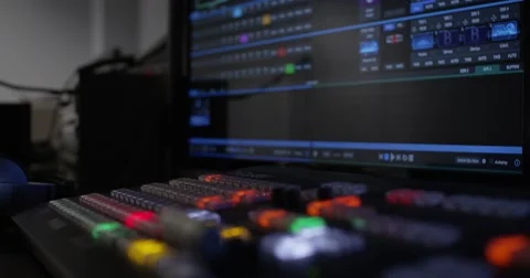 Hand Pulling The T-Bar On A Video Switch... | Stock Video | Pond5