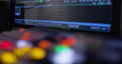 Hand Pulling The T-Bar On A Video Switch... | Stock Video | Pond5