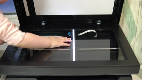 Hand scanning process. The scanner in op... | Stock Video | Pond5