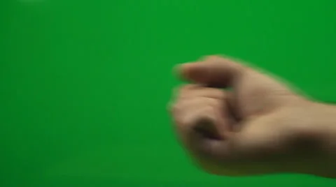 Hand Showing A Fist On A Green Screen, C... | Stock Video | Pond5