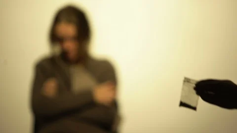 Hand showing woman suffering withdrawal ... | Stock Video | Pond5