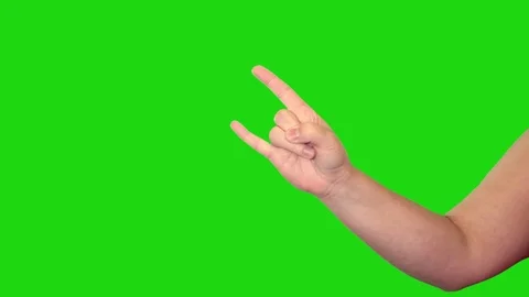 hand sign horned, devil, party of female... | Stock Video | Pond5