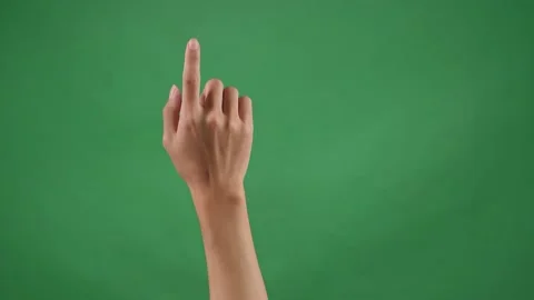 Hand Slide To Right With One Finger On G... | Stock Video | Pond5