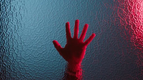 hand sliding down window dramatic death ... | Stock Video | Pond5