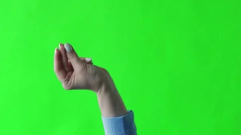 Hand with snapping fingers on green scre... | Stock Video | Pond5