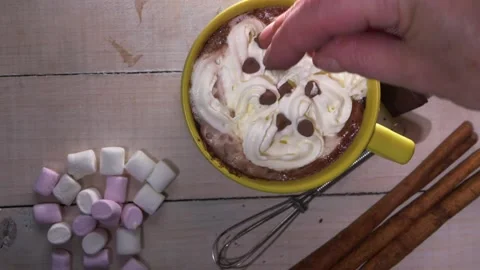 Hot Chocolate Toppings Stock Videos – Royalty-Free HD & 4K Videos