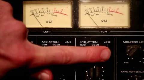 Hand Switches Controls on Vintage Old Am... | Stock Video | Pond5