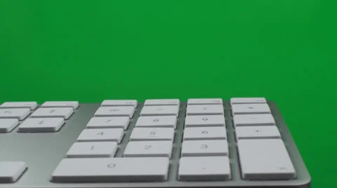 Hand Typing Numbers On A Keyboard On A G... | Stock Video | Pond5