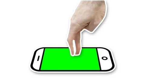 Hand Walk cycle Loop Scrolling on Phone ... | Stock Video | Pond5