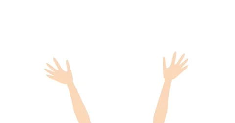 Wave The Hand 2D Animation Stock Video Footage | Royalty Free Wave The ...