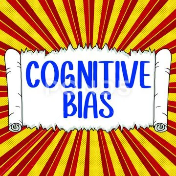 Hand writing sign Cognitive Bias. Business showcase Psychological ...
