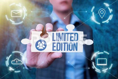 Hand writing sign Limited Edition. Internet Concept Work of something ...