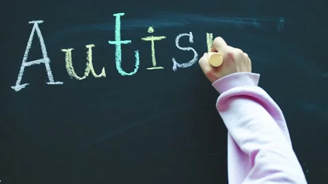 Hand writing word Autism, drawing pictog... | Stock Video | Pond5