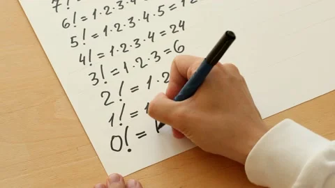 Hand of a young mathematician writing ze... | Stock Video | Pond5