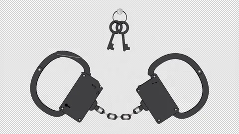 The handcuffs break into small pieces. A... | Stock Video | Pond5