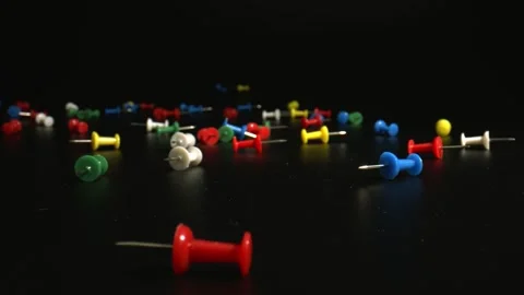 Push Pins Stock Video Footage | Royalty Free Push Pins Videos | Pond5