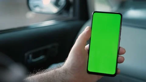 Handheld Camera: Back View of Man in car... | Stock Video | Pond5