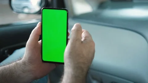 Handheld Camera: Back View of Man in car... | Stock Video | Pond5