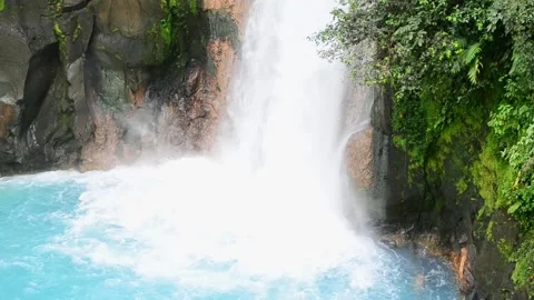 Handheld upwards tilting shot of Rio Cel... | Stock Video | Pond5