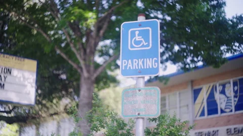 Hadicaped Parking Sign Stock Videos – Royalty-Free HD & 4K Videos | Pond5