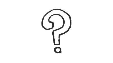 Handmade question mark doodle animation.... | Stock Video | Pond5