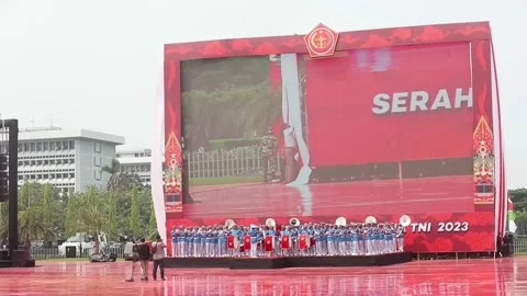 Handover ceremony for Indonesia's new mi... | Stock Video | Pond5