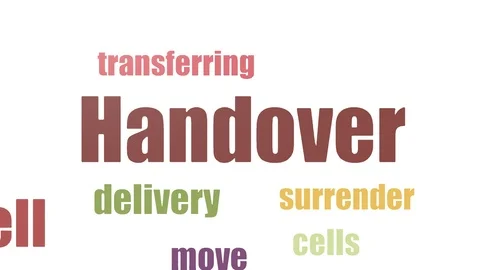 Handover Tagcloud Animated Isolated On W... | Stock Video | Pond5