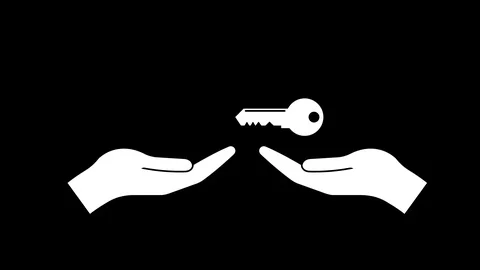 Hands and key concept animation with opt... | Stock Video | Pond5