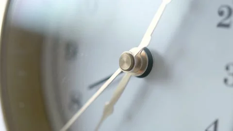 The hands of the clock move according to... | Stock Video | Pond5