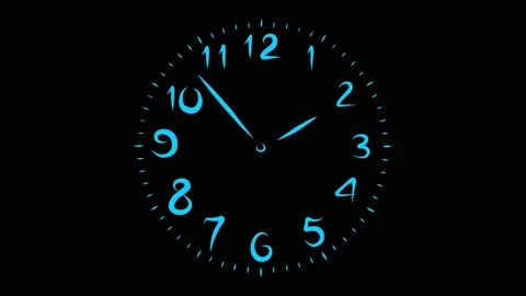 Hands of clock rotate rapidly, round dia... | Stock Video | Pond5