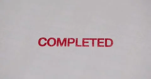 Completed Stamp Stock Footage ~ Royalty Free Stock Videos | Pond5