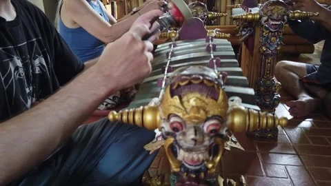 Hands of Gamelan Gender Wayang Players M... | Stock Video | Pond5