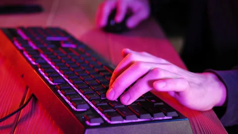 Hands of a Gamer Playing in the Video Ga... | Stock Video | Pond5