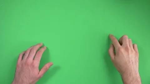 Hands Gesture on Green Screen Interactiv... | Stock Video | Pond5