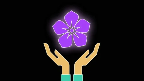 Flower Animation Rising Drawings Cartoons Stock Video Footage | Royalty ...