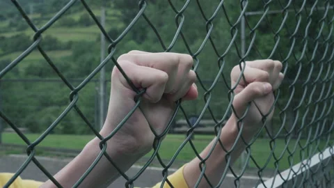Hands Prison Grid Stock Footage ~ Royalty Free Stock Videos | Pond5