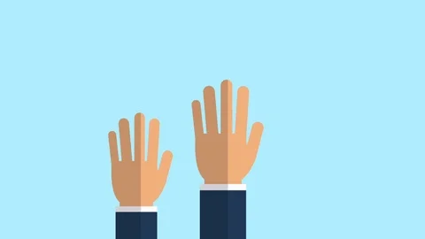 Hands up HD animation | Stock Video | Pond5