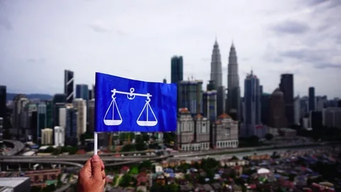 Hands holding local political flags at h... | Stock Video | Pond5