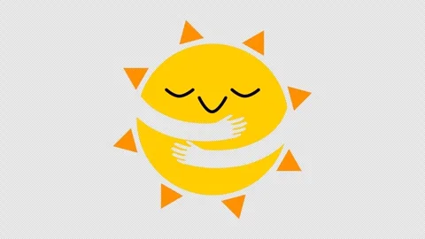 Hands Hugging Sun Cartoon Animation | Stock Video | Pond5