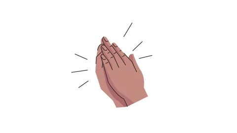 hands human praying symbol animation | Stock Video | Pond5
