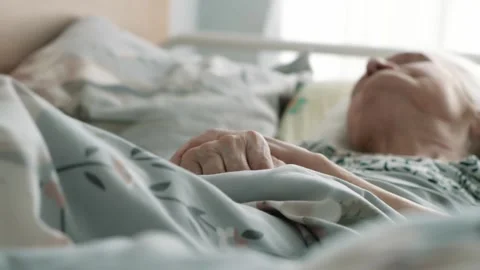 Hands of an old woman. An old, infirm gr... | Stock Video | Pond5